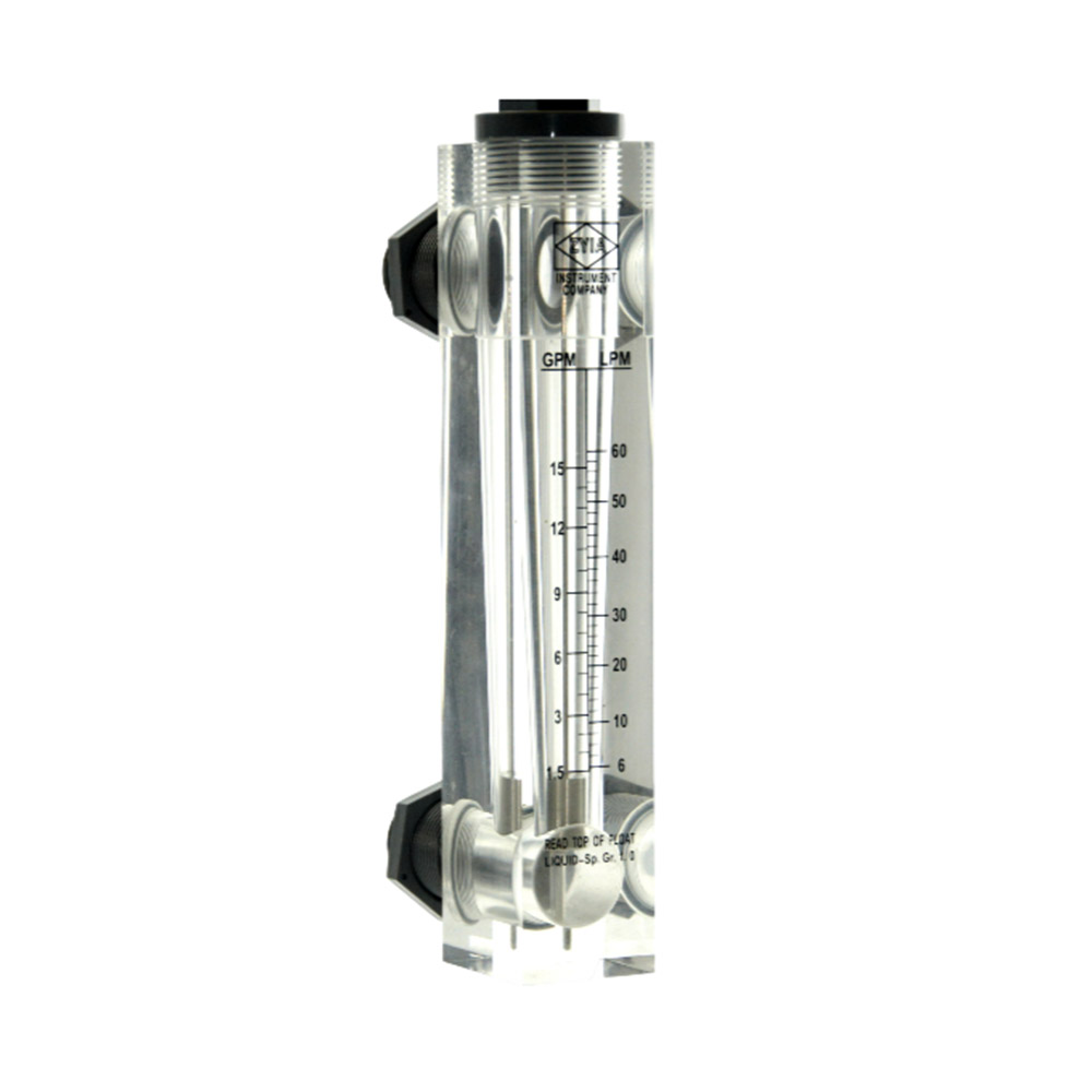 Coastal Water Filters Panel Mount .5-5 GPM 2-18LPM Rotameter Water Flow ...